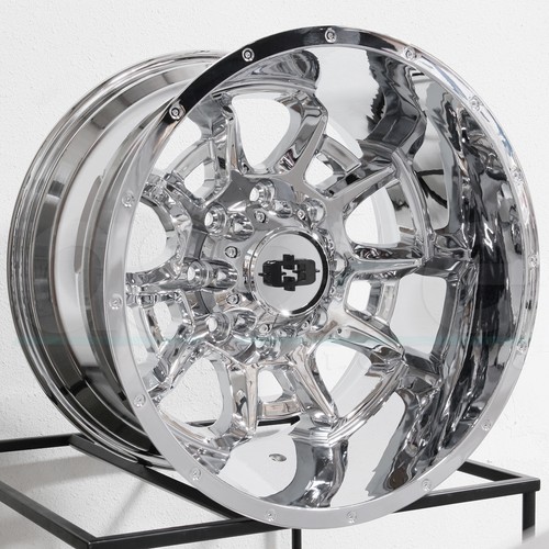 4-New 20" Vision 415 Bomb Wheels 20x10 6x5.5/6x139.7 -25 Chrome Rims 78 ...