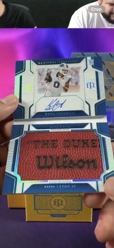 2024 National Treasures Keon Coleman /10 RPA Booklet “The Duke” Wilson ...