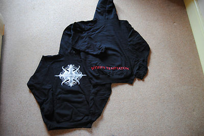 WITHIN TEMPTATION 3D LOGO HOODIE HOODED SWEATSHIRT NEW OFFICIAL ...