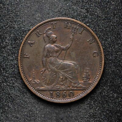 1860 Great Britain Farthing (bb16490) | eBay