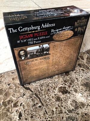 The Gettysburg Address Jigsaw Puzzle - Abraham Lincoln - 750 pieces | eBay