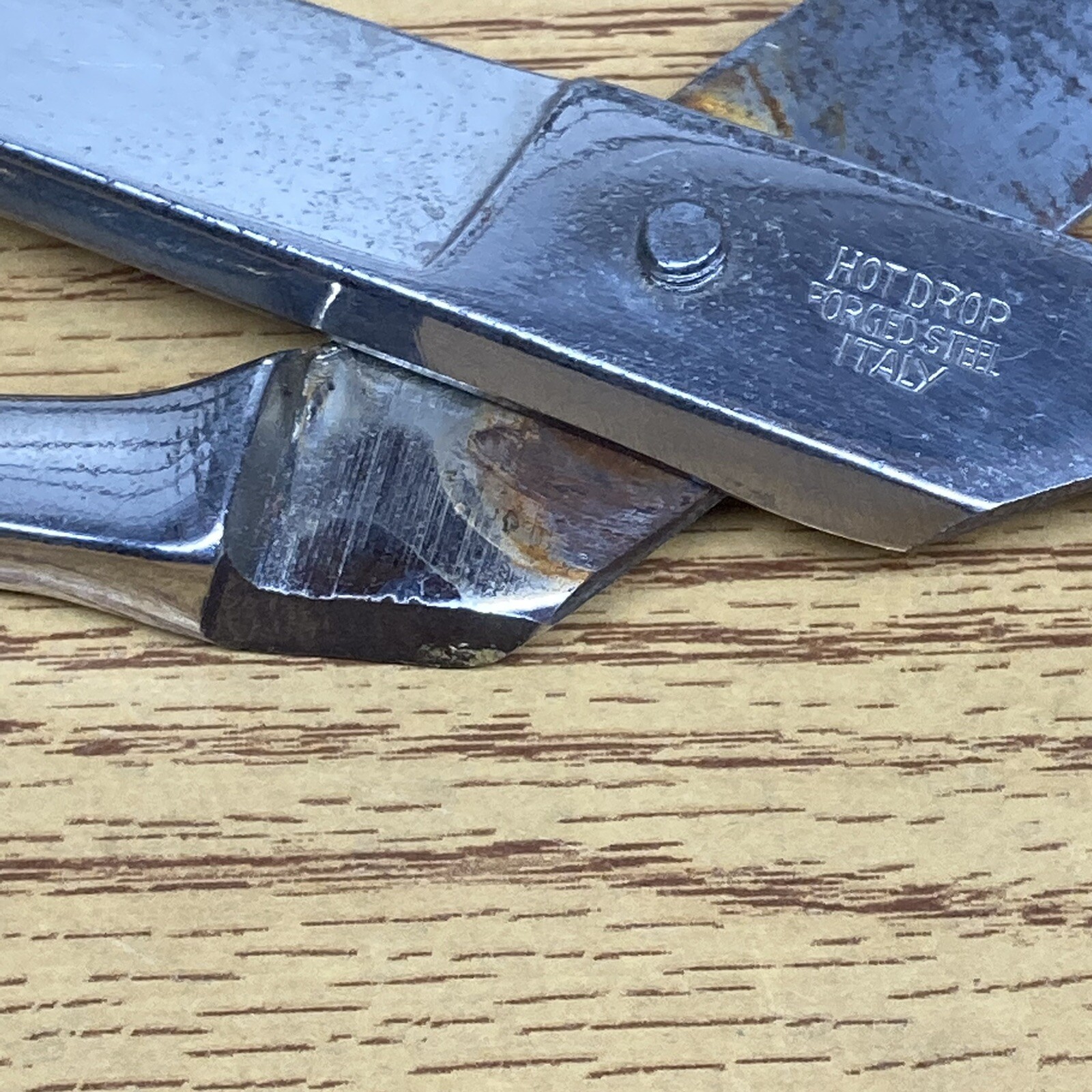 Vintage Scissors Shears 8" Hot Drop Forged Steel Italy Chrome Plated by ...