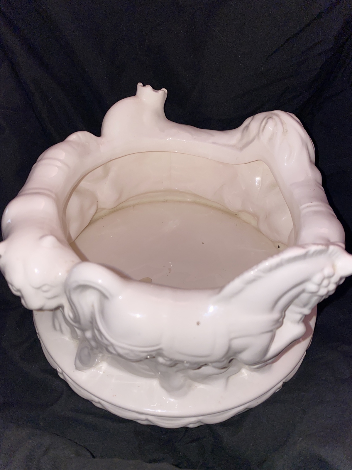 Rare Carousel Planter Horse Lion Swan Tiger Vintage | eBay