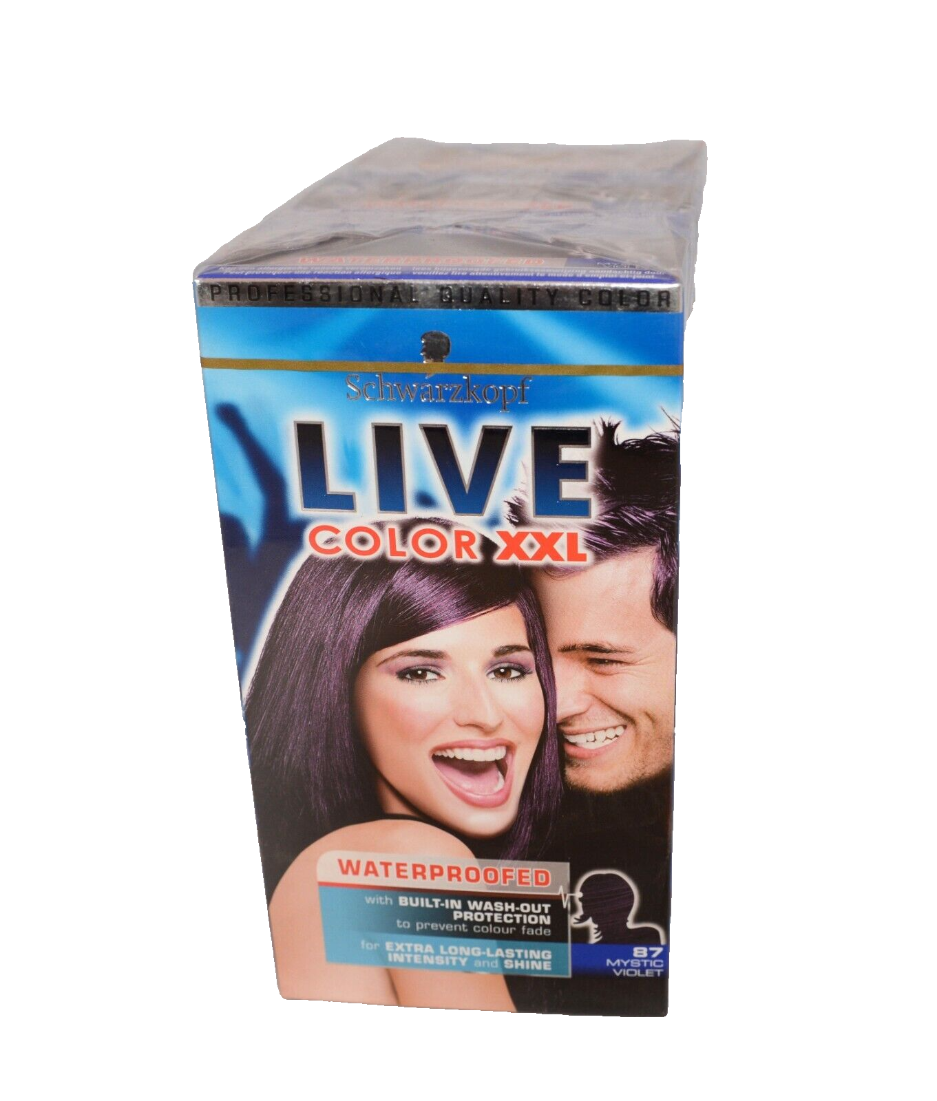 3PK SCHWARZKOPF MYSTIC VIOLET 87 Live Colour Semi-Permanent Hair Dye ...