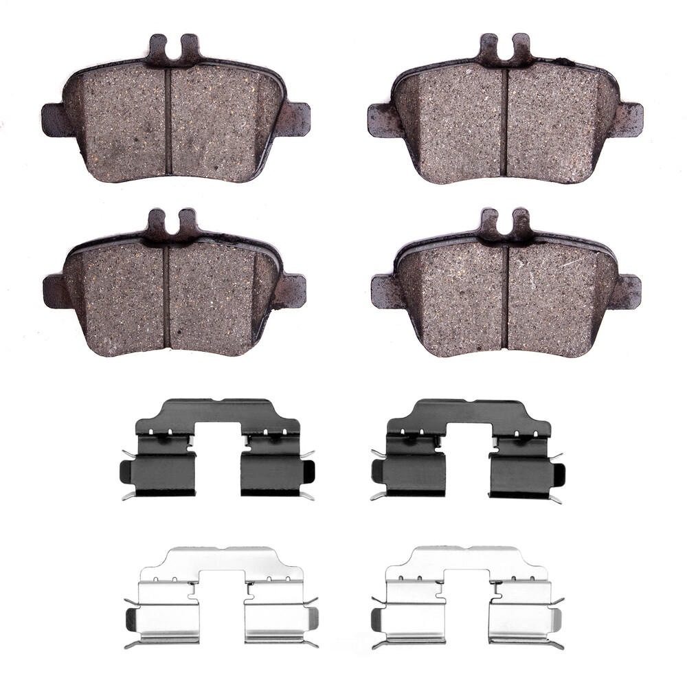 Disc Brake Pad Set-DFC 5000 Euro Ceramic Brake Pads and Hardware Kit R1 ...