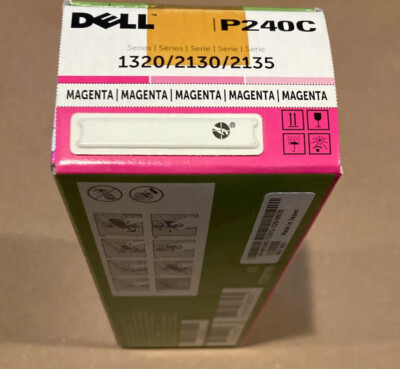 NEW SEALED GENUINE Dell P240C Magenta Toner Cartridge 1320 2130 2135 | eBay