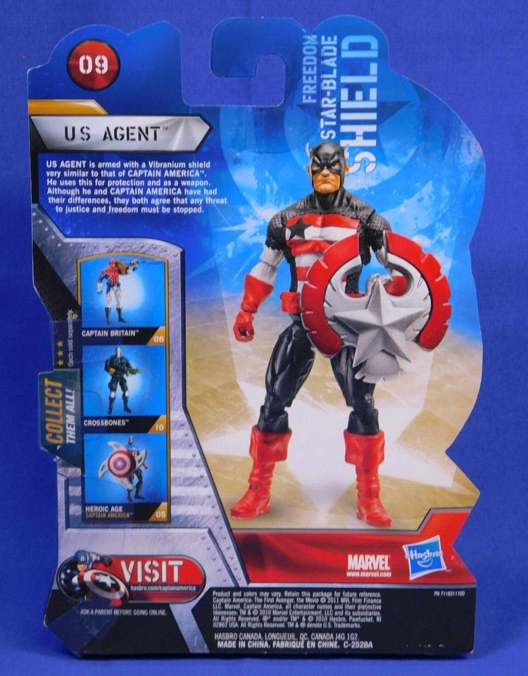 MARVEL STUDIOS CAPTAIN AMERICA FIRST AVENGER US AGENT 3.75" COMIC ...