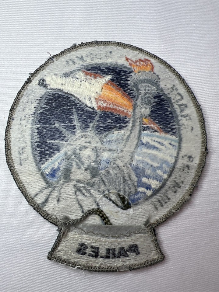 NASA Patch Hilmers Grabe Bobko Stewart Space shuttle Atlantis 1985 | eBay