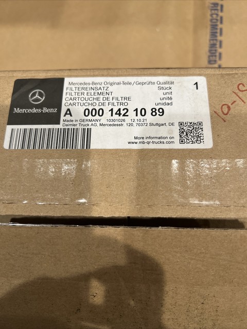Mercedes-Benz Freighliner Def Filter Kit A0001421089 - 0001420789 for ...
