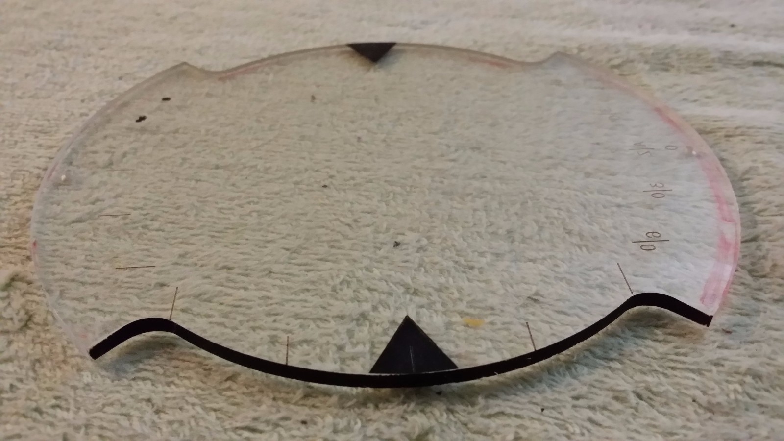 5 Vintage Clear Plexiglass Radio Dial Guage Covers Lenses Ham Amateur ...