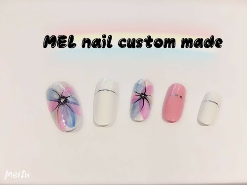 Press On Nails Fake Nails Custom Made - Japanese Concise style oval ...