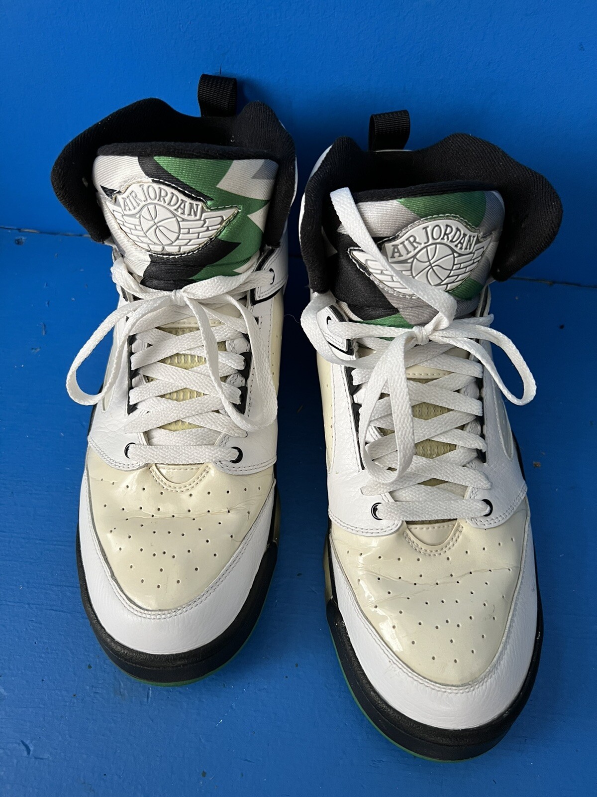 Nike Retro Air Jordan Sixty Plus 60 Shoes White Green… - Gem