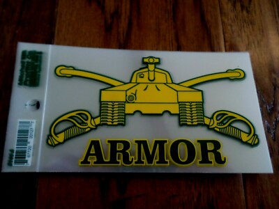 U.S MILITARY ARMY ARMORED WINDOW DECAL BUMPER STICKER U.S ARMOR | eBay
