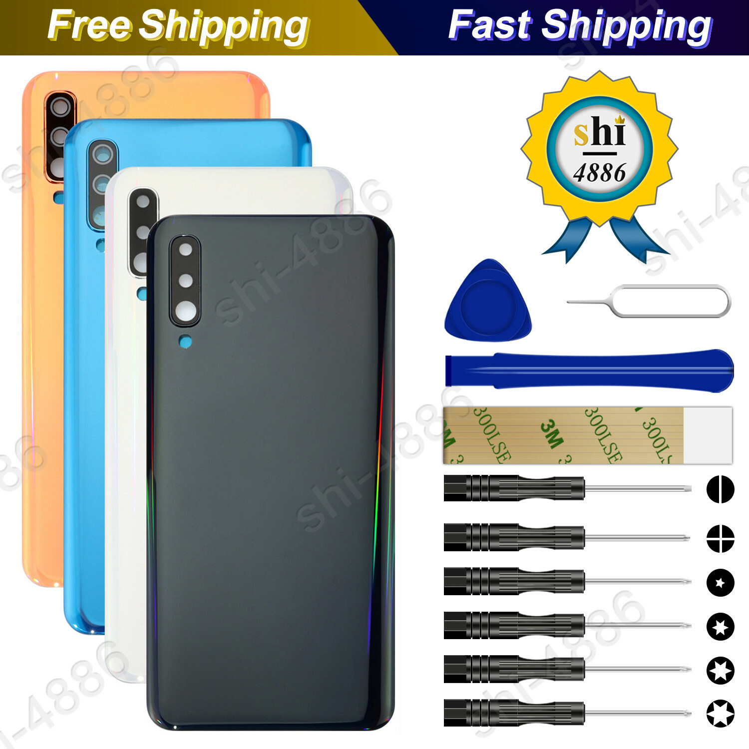 For Samsung Galaxy A50 SM-A505F SM-A505F/DS Back Battery Cover Housing ...