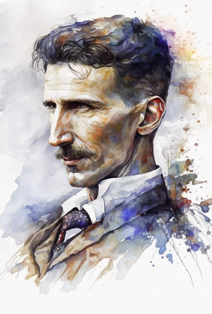 NIKOLA TESLA *2X3 FRIDGE MAGNET INVENTOR ELECTRICAL ENGINEER ...