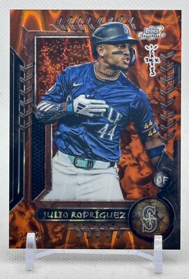 2024 Topps Chrome Cosmic Cactus Jack Julio Rodriguez Orange SSP /25 ...