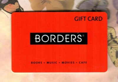 BORDERS Classic Logo Collectible ( 2003 ) Gift Card ( $0 ) | eBay