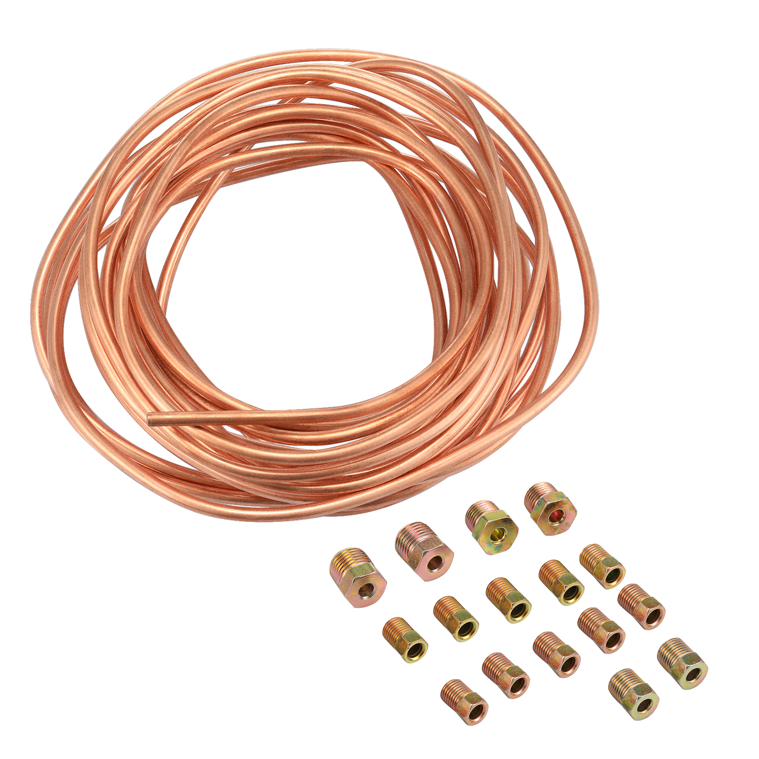 Copper Nickel Brake Line Tubing Kit 3/16 OD 25 Ft Coil Roll all Size ...