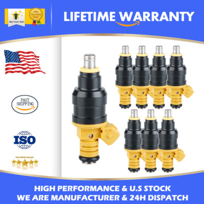 8x Fuel Injectors For EV1 GM TPI 22lb 3Bar 5.7L 5.0L 1985-1992 Corvette ...