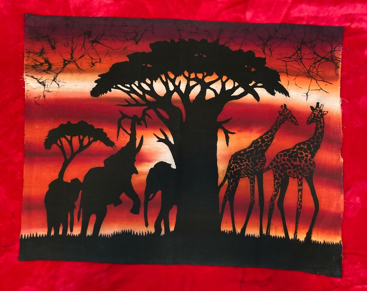 Batik Tree Designs Luxury Pink Aburi Accent African Cushion With Pink