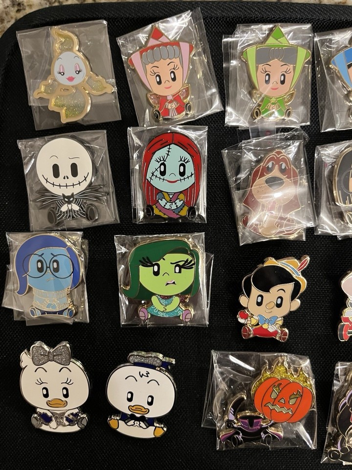 Disney WDI Adorbs Pin Lot (31) , NBC, Inside Out, Goofy Movie, Fantasia ...
