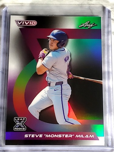 2024 Leaf Vivid - Steve “Monster” Milam #115 Black Prismatic /5 (RC ...