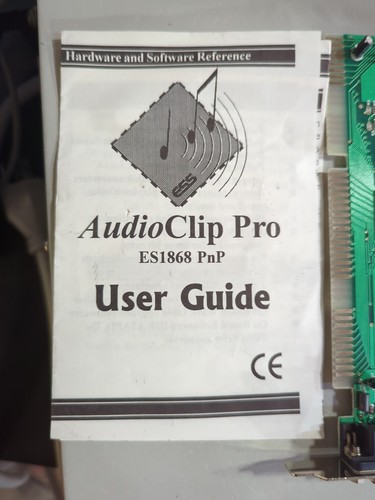 ESS ES1868F Audio Sound Card "PNP" ISA Slot With Dos Drivers | eBay