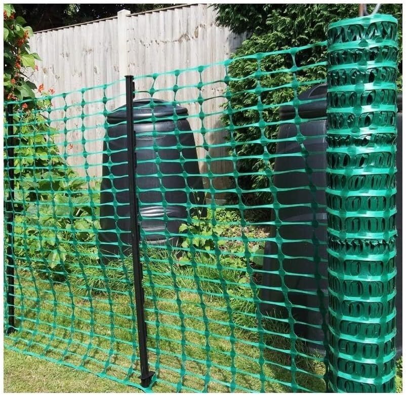 BOEN 4' x 100' Green Temporary Fencing, Mesh Snow Fence, Safety Garden ...