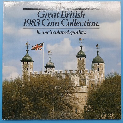 THE ROYAL MINT - THE GREAT BRITISH 1983 COIN COLLECTION UNCIRCULATED 8 ...