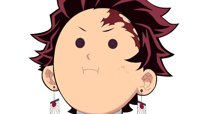 Tanjiro Goofy Demon Slayer Weatherproof Anime Sticker 6" Car Decal | eBay