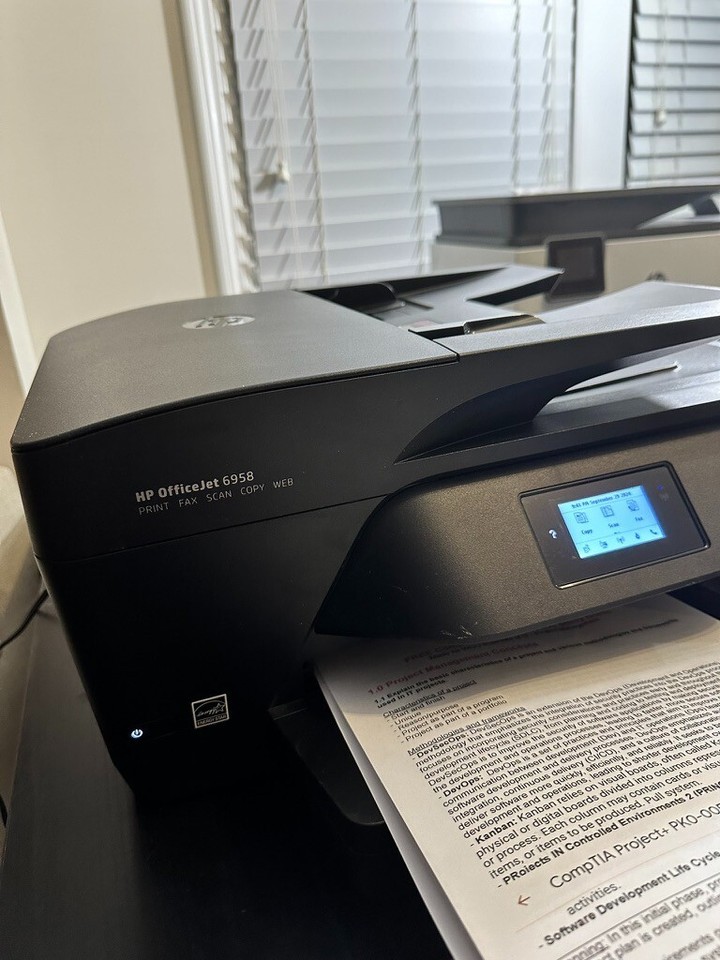 HP OfficeJet 6968, Color All-in-One Wireless Printer - Black | eBay