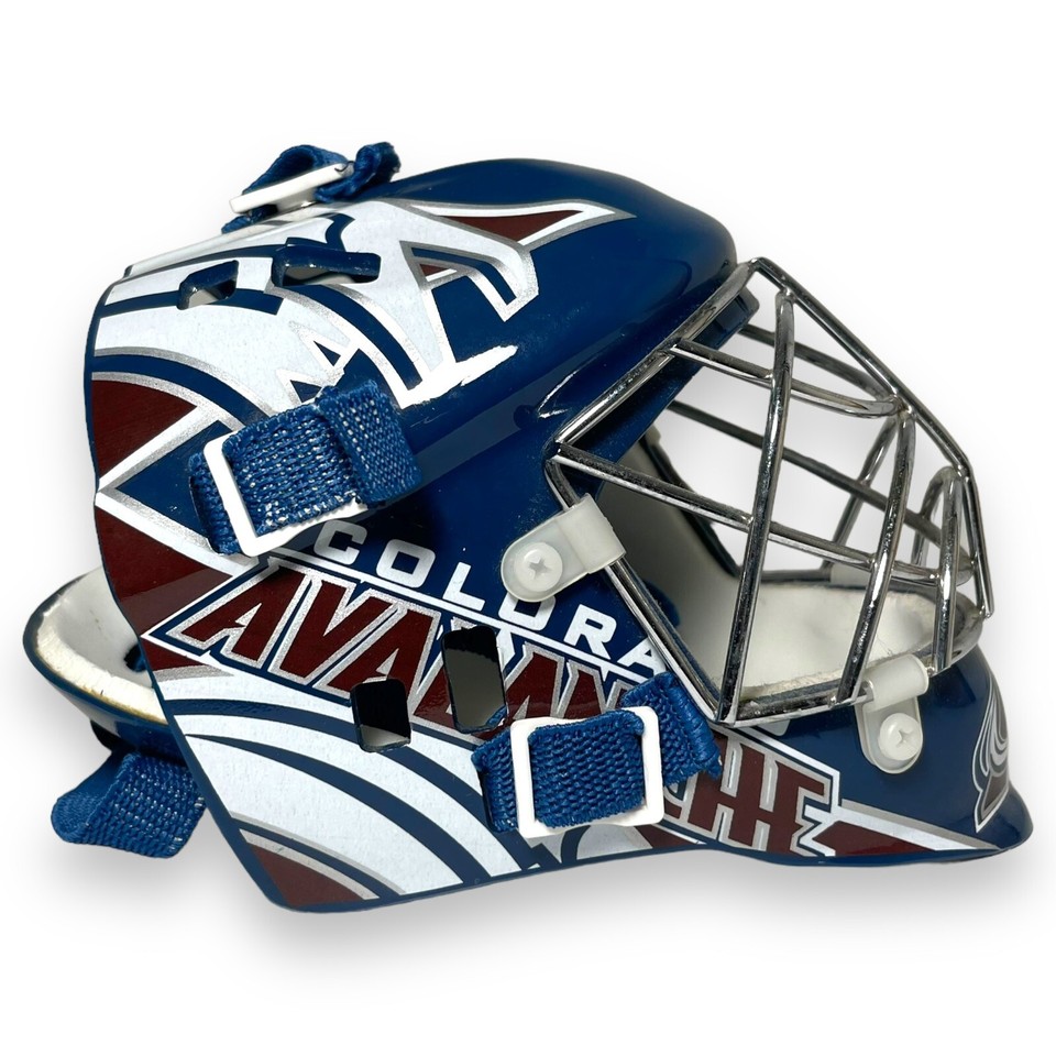 Colorado Avalanche Franklin Mini NHL Goalie Replica Helmet Blue White ...