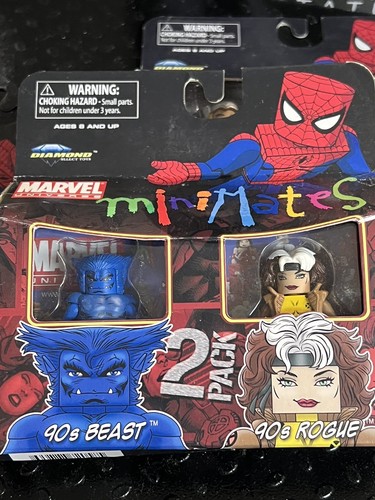 Marvel Minimates 90's BEAST & ROGUE Jim Lee Wave 34 2” Figure Set DST ...