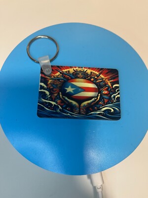 Puerto Rico Island Pride Key Chain | eBay
