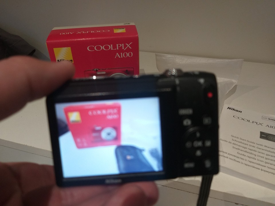 Nikon Coolpix A100 Compact Point & Shoot Digital Camera Box 16 GB SD SEE PICTS | eBay