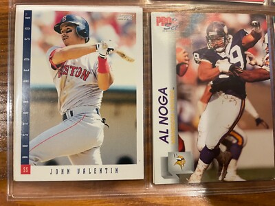 Al Noga Pro Set Official football Card and John Valentin | eBay