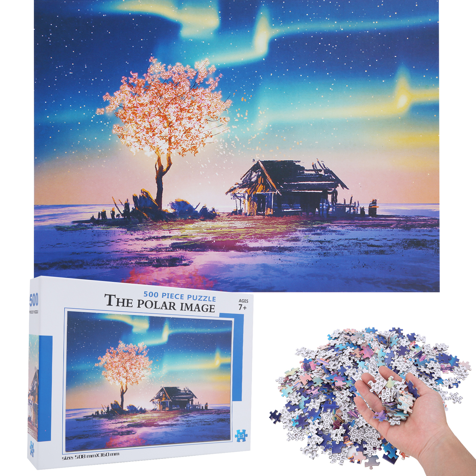500pcs Children Exquisite Pattern Puzzles Jigsaw Parent-Child ...