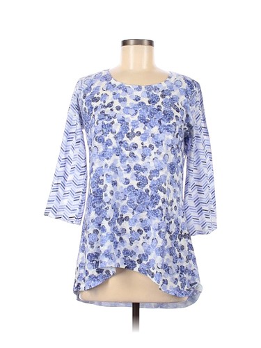 Whimsy Rose Women Blue Long Sleeve T-Shirt L | eBay