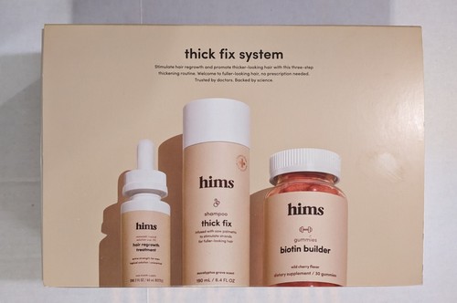 Hims, Thick Fix System Hair Regrowth, Thick Fix Shampoo & Biotin ...