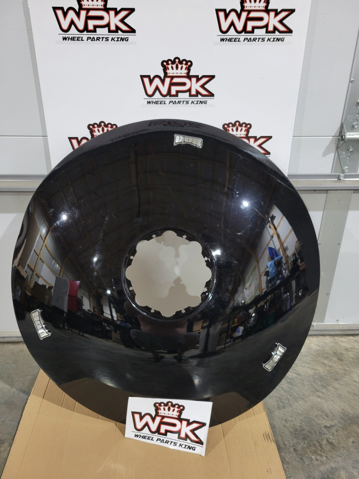 32" DUB spinner floater black dust back plate cover for 32" wheel rim ...