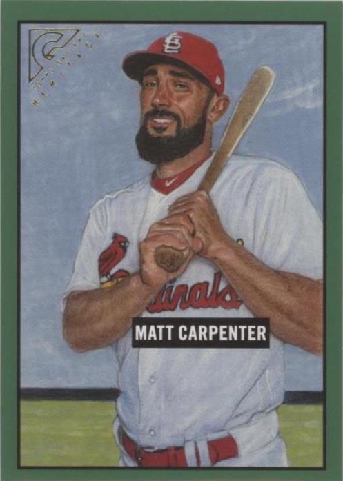 2017 Topps Gallery - Heritage Matt Carpenter #27 Green /250 for sale ...