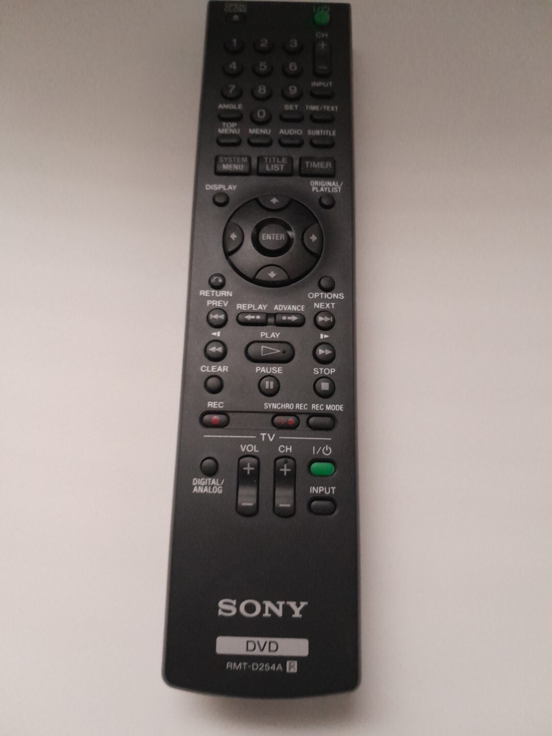 Genuine RMT-D254A Sony DVD Recorder Remote Control RDR-GX355 NEW (1 ...
