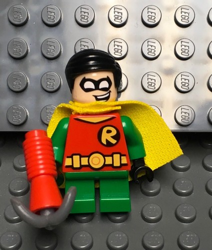 Lego ROBIN Short Legs Minifigure sh244 DC set 76062 | eBay