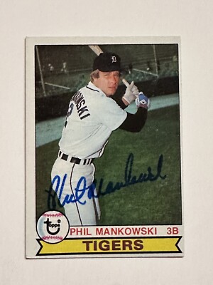 Phil Mankowski Tigers Signed 1979 Topps Baseball Card #93 [0773] | eBay