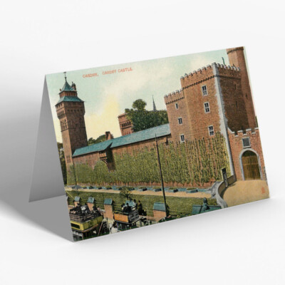 GREETING CARD - Vintage Wales - Cardiff. Cardiff Castle | eBay UK