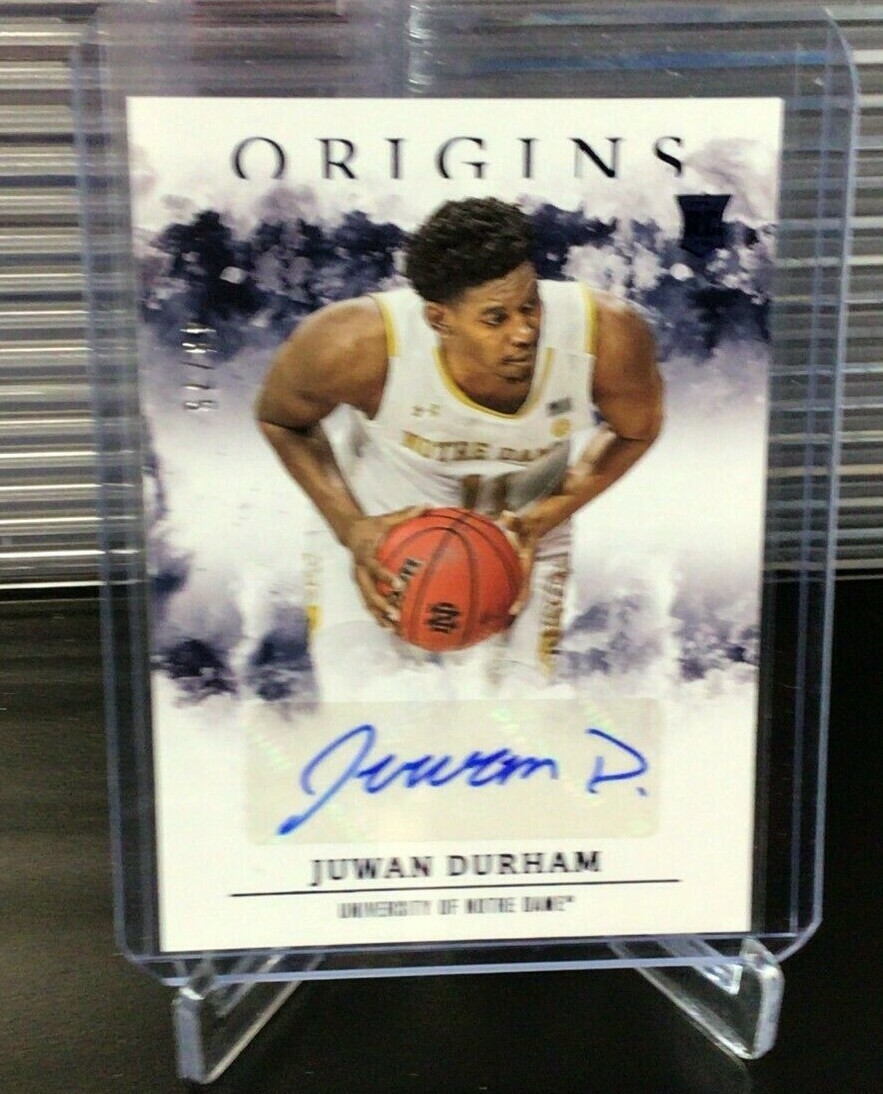 2021/22 Chronicles Draft ORIGINS - JUWAN DURHAM PURPLE RC AUTO #45/75 ...