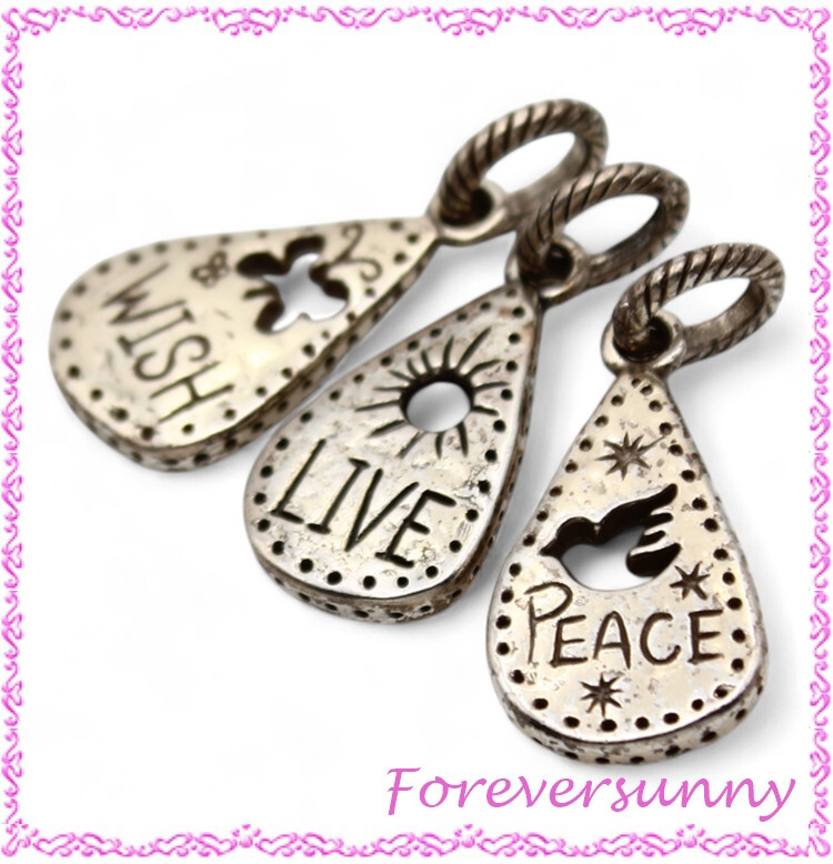 Brighton Live Peace Wish Love Token Charms - Lot of 3 | eBay
