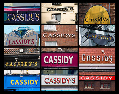 CASSIDY Name Poster featuring photos of actual signs | eBay