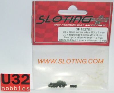 Slotting Plus SP152701 Allen Screws M3x3mm For Allen Key 1.5mm 20 Units ...