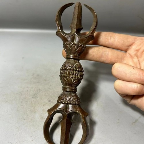 Tibetan Vajra Dorje Ritual Tool Nepalese Four Prong Buddhist Cross ...